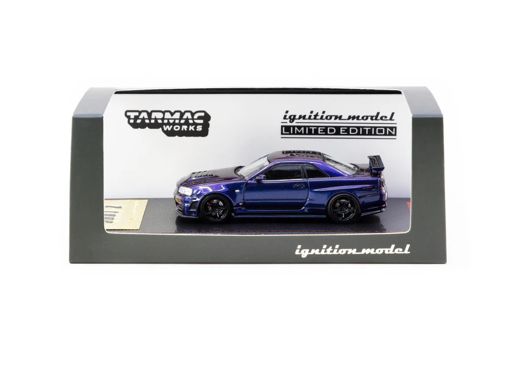 Ignition Model X Tarmac Works 1/64 Nissan Nismo R34 GT-R Z-tune Purple ...